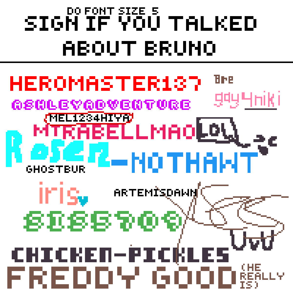 Pixilart - We talked about Bruno by Wattle752