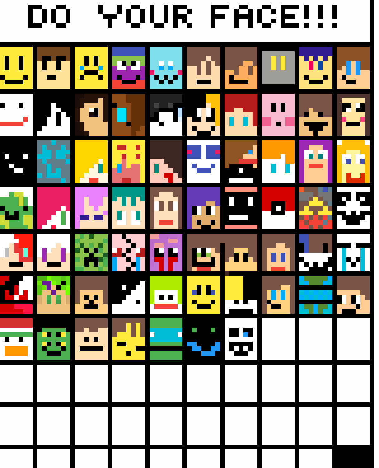 Editing Sans be like BRRRR - Free online pixel art drawing tool - Pixilart