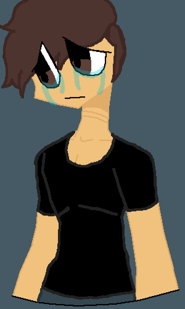 Pixilart - Sad Boi by H2OMiniladd