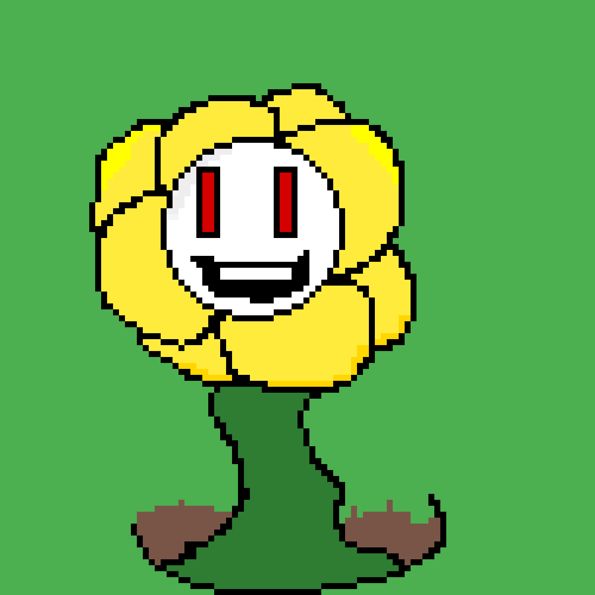 Editing Flowey Green Screen - Free online pixel art drawing tool - Pixilart