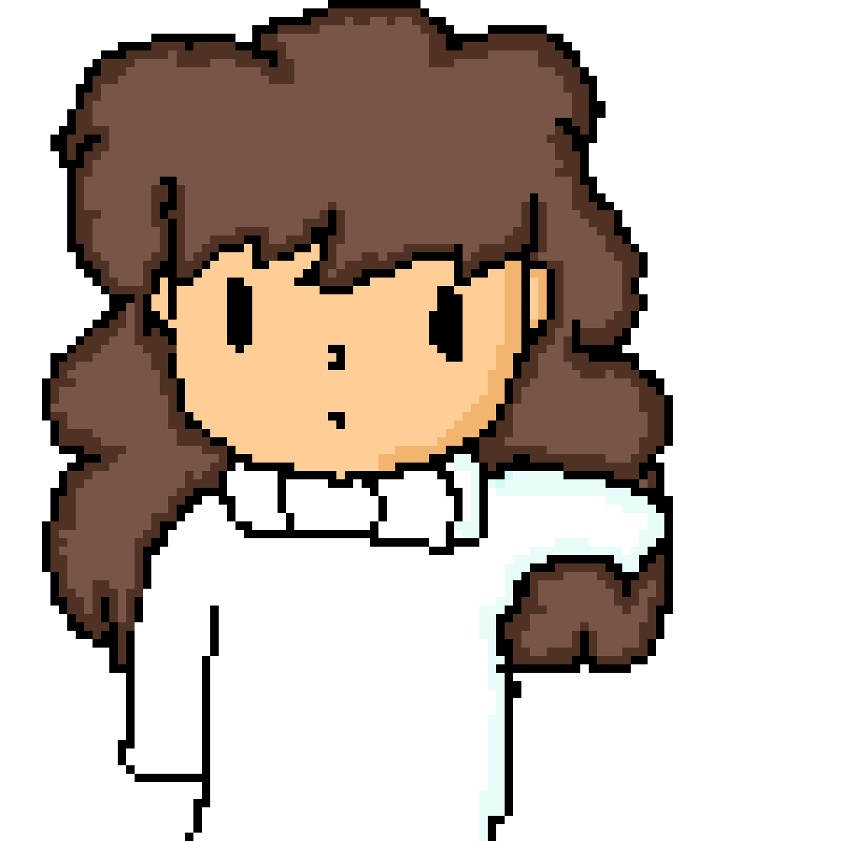 Pixilart - Chibi Turtleneck Girl by KatieMyLady80