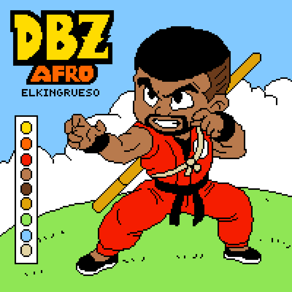 Pixilart - DBZ Afro Fan Art by elkingrueso