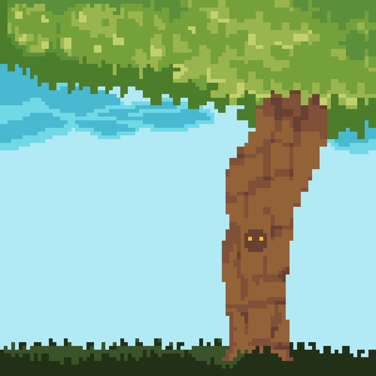 Pixilart - The Large Tree by AstinLovesToDra