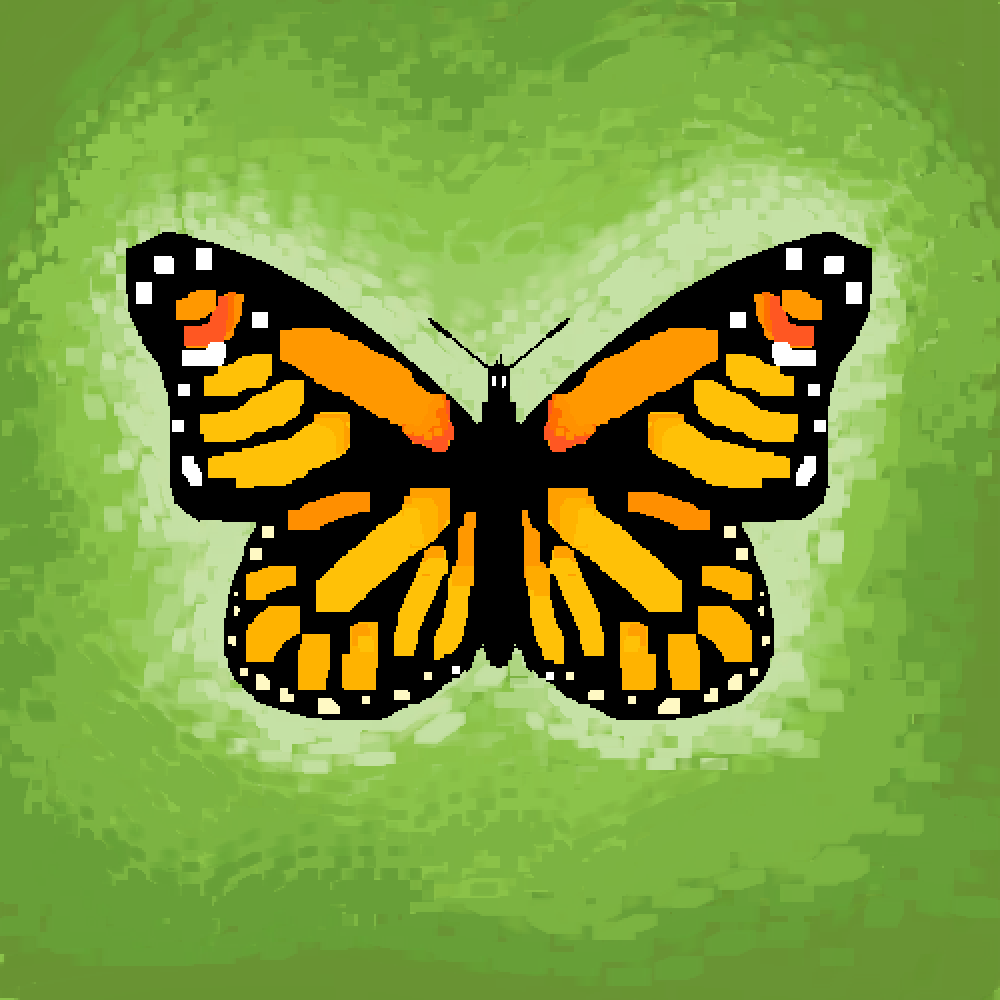 Pixilart - Monarch Butterfly by pixelcgl