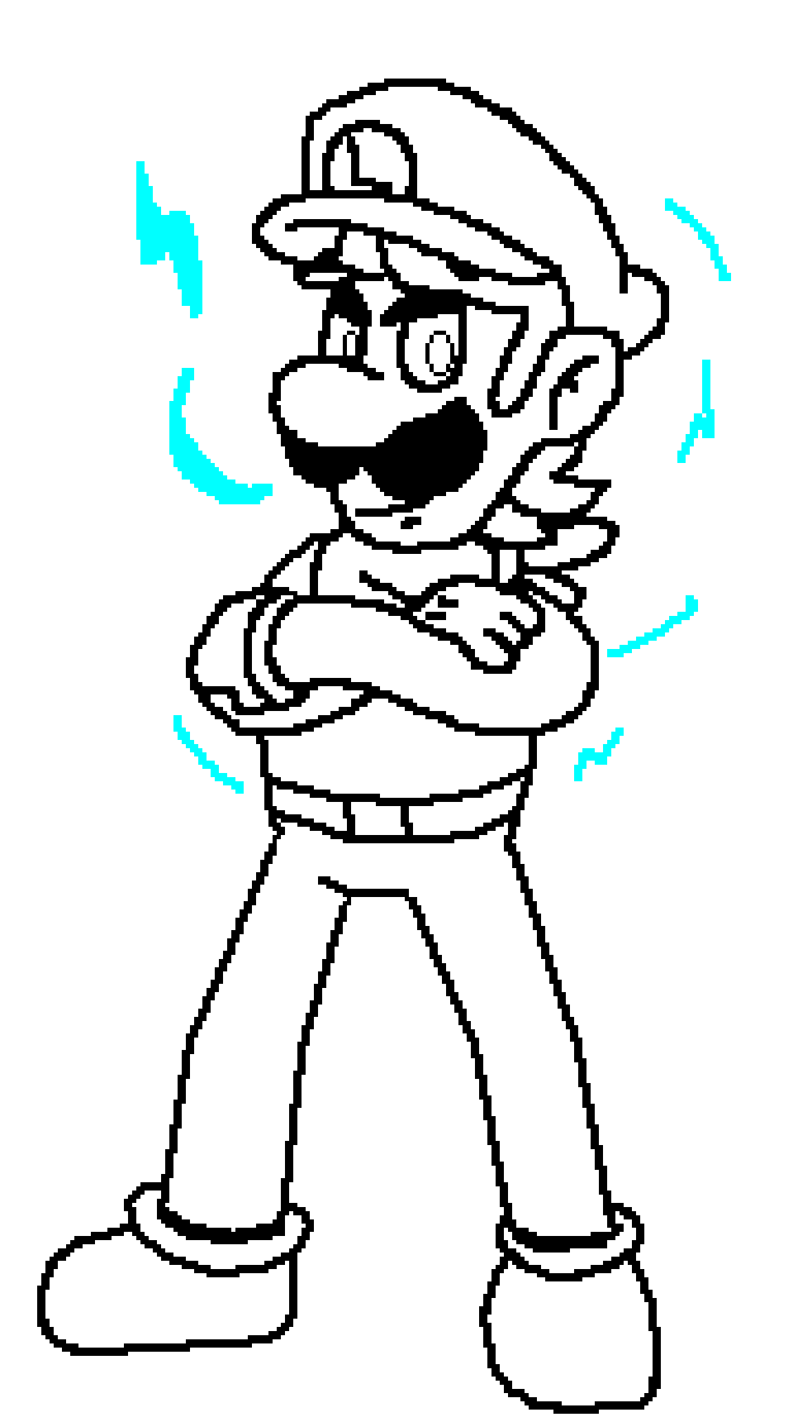 Editing UnderToad Luigi - Free online pixel art drawing tool - Pixilart