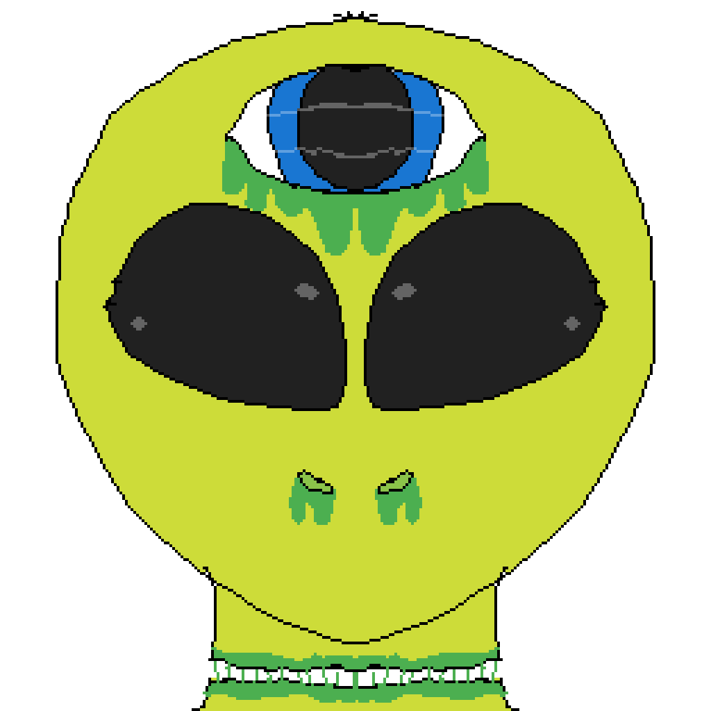 Editing Alien head - Free online pixel art drawing tool - Pixilart