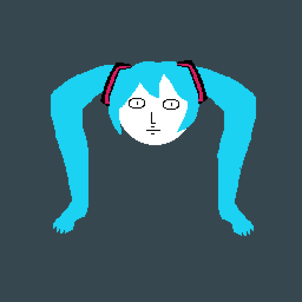 Pixilart - Shiteyanyo miku by primrosepath