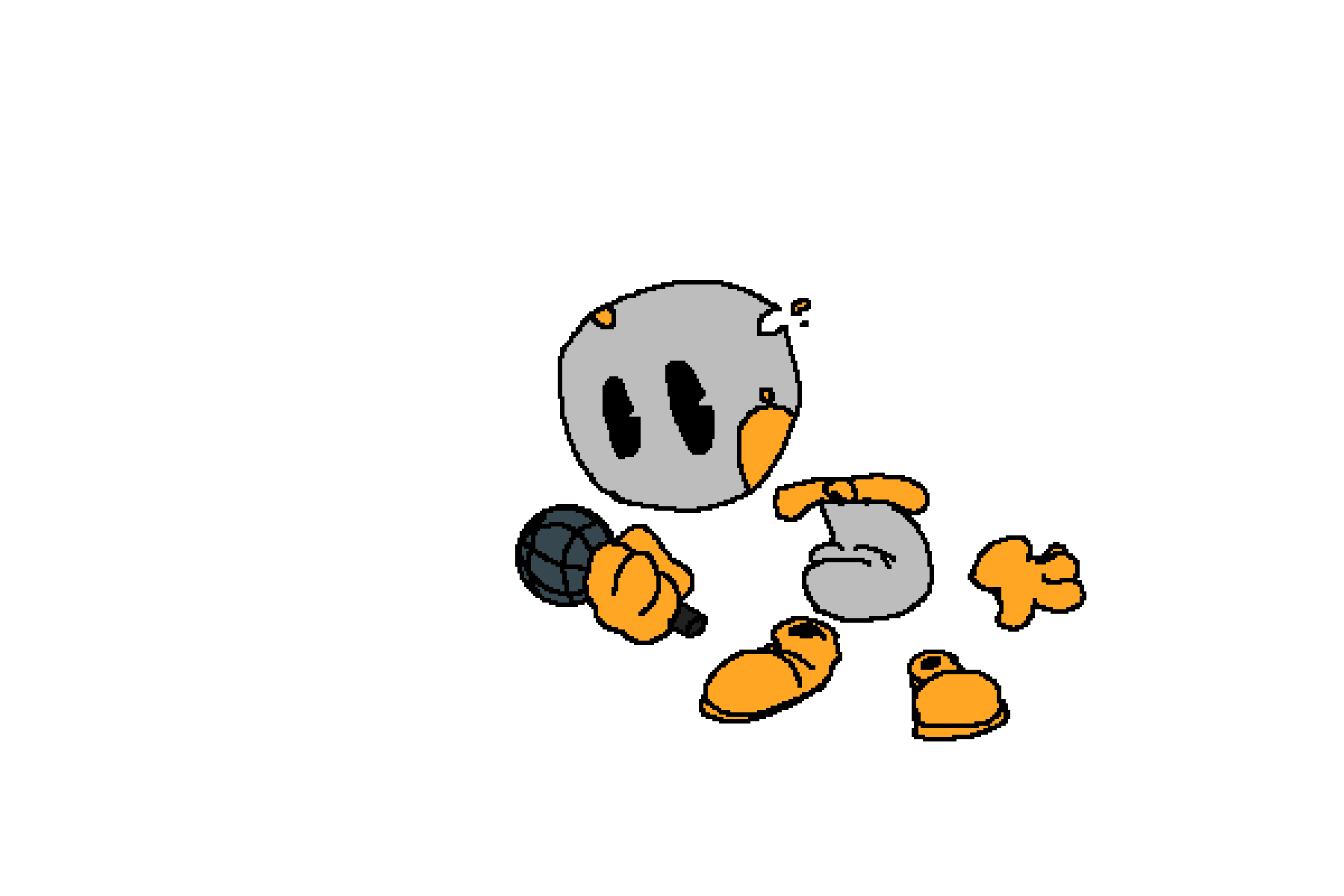 Pixilart - fnf gold idol by mortetha