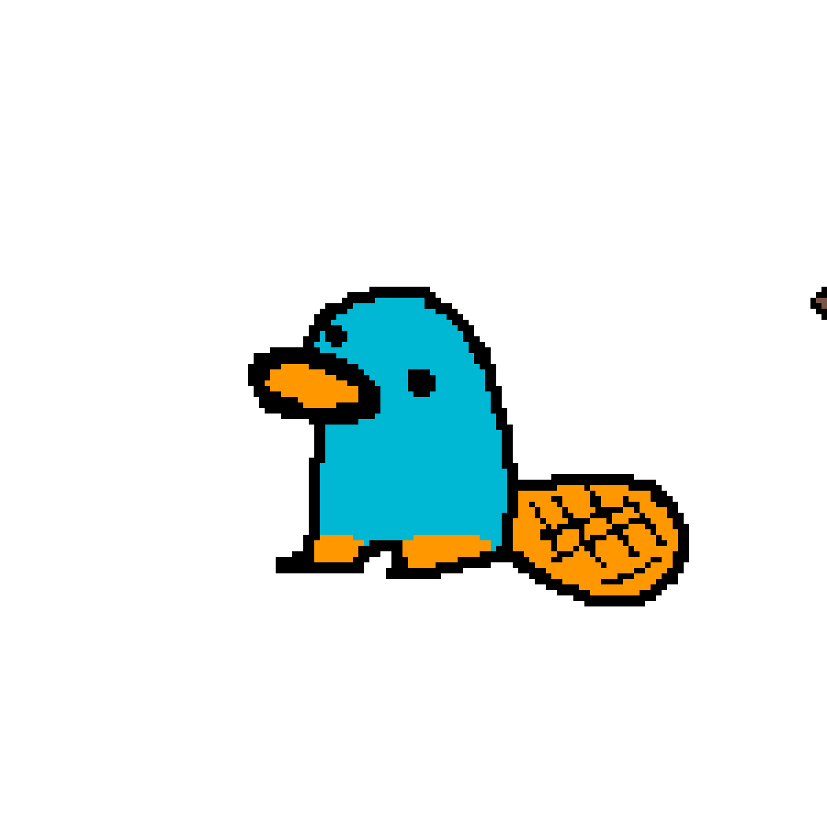 Pixilart - it perry the platypus by RiceChu