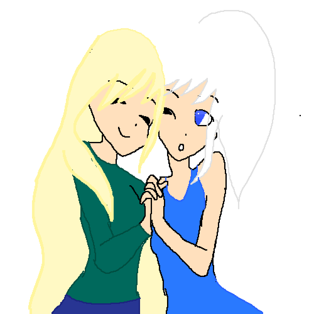 Pixilart - Angel and Amira by Purplesnow