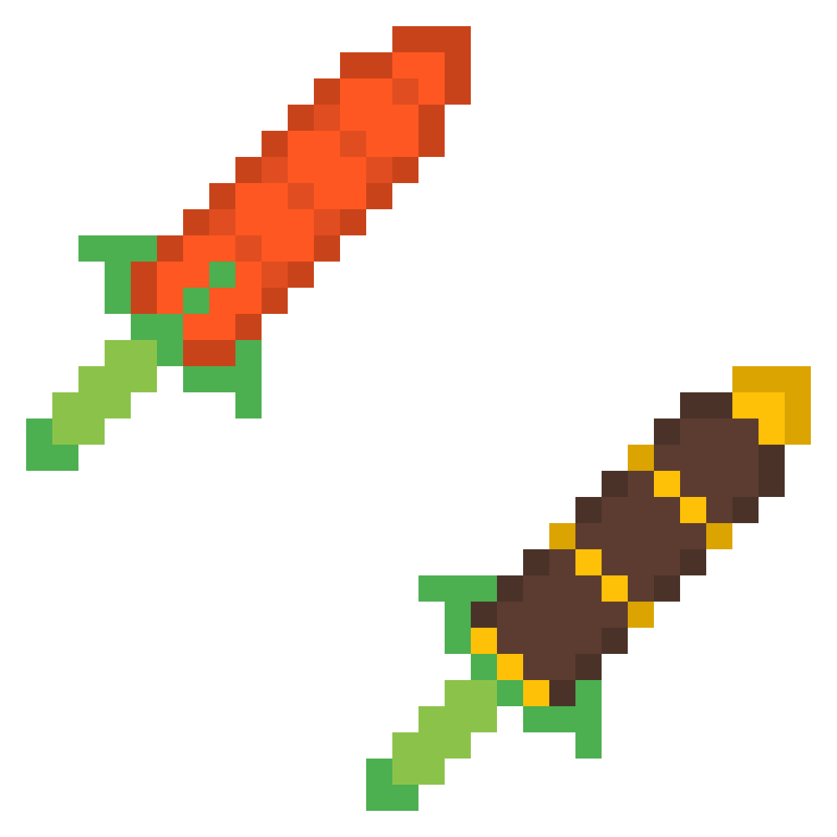 Pixilart - Carrot Sword sprites by liontamer