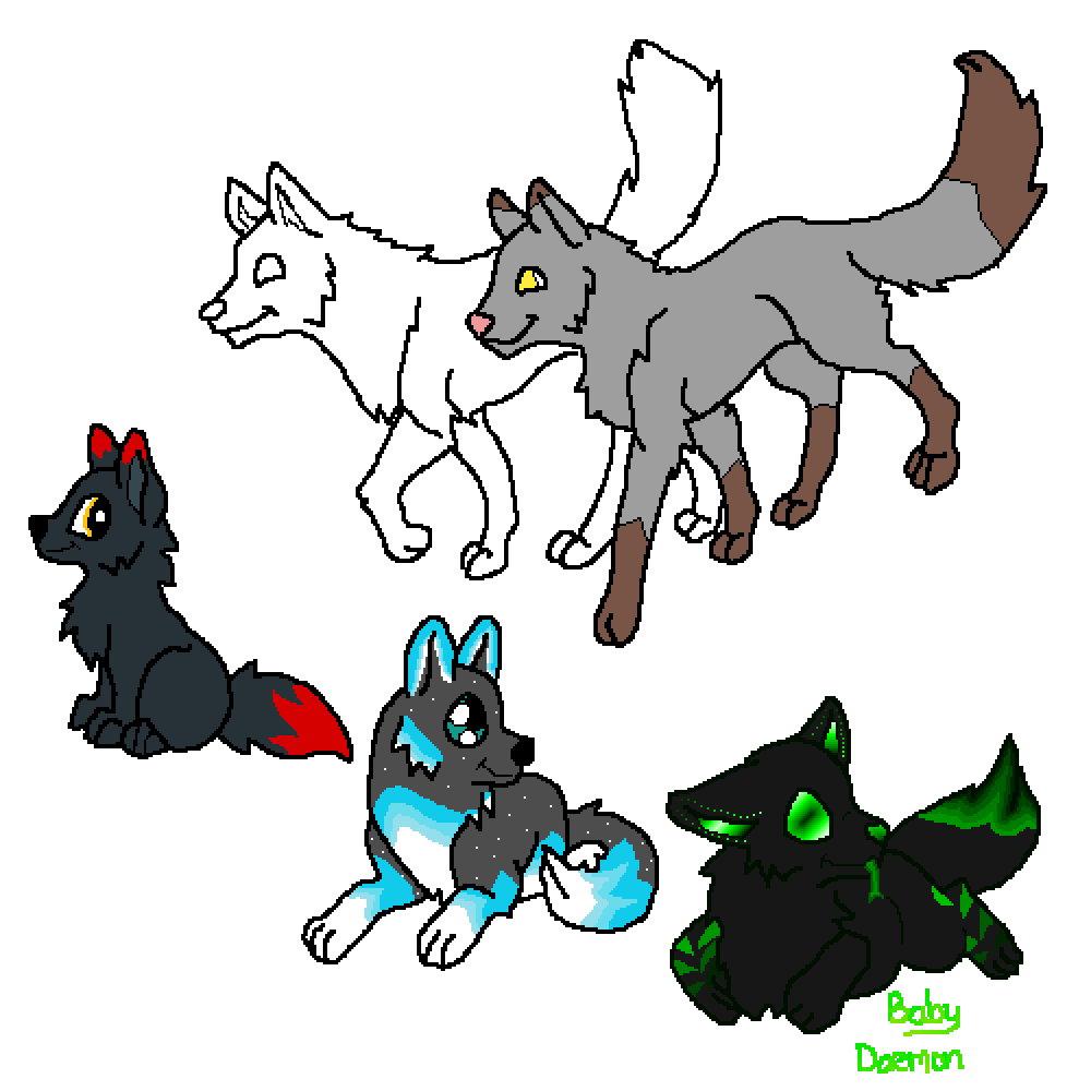 Pixilart - *bark bark* ima wolf by GALAXY