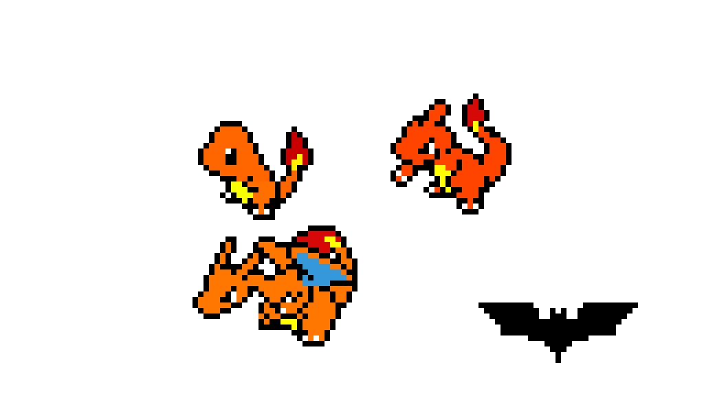 Editing charizard - Free online pixel art drawing tool - Pixilart