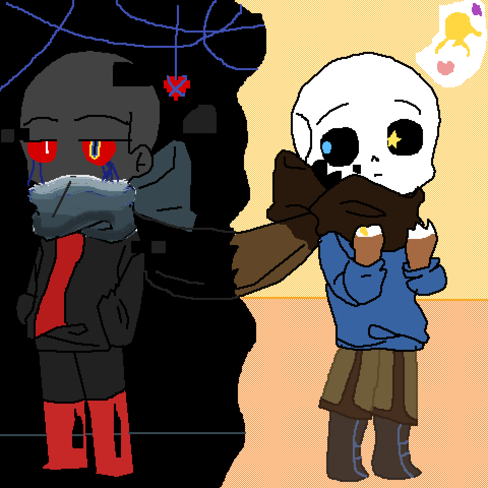 Ink X Cross Underverse 0.7 Ink Drawing : R/XTale