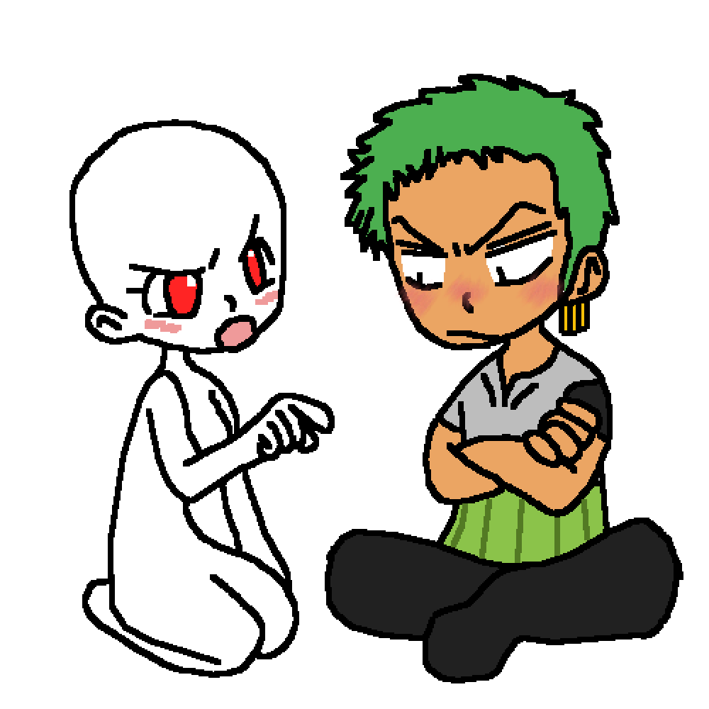 Pixilart - zoro base by AnimeWeeb2021