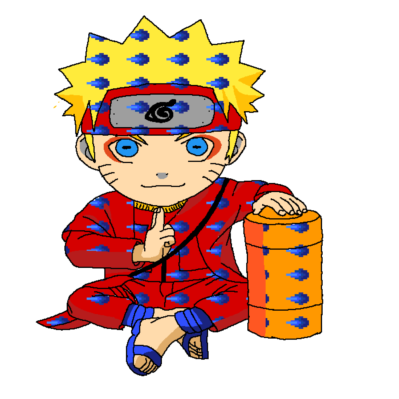 Pixilart - Chibi Sage Naruto by MortalKombat12