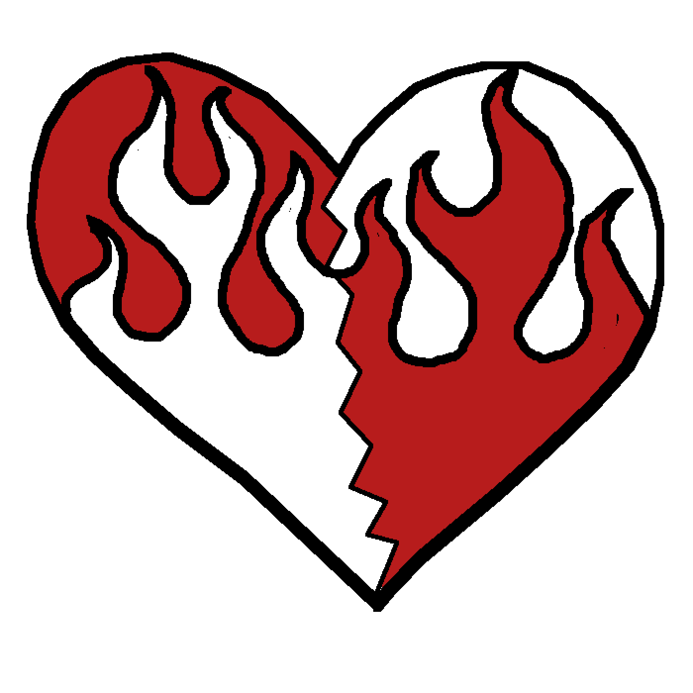 Pixilart - My Fiery Heart by Logans-art