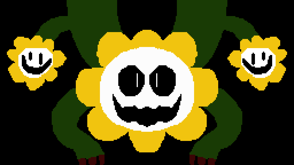 Pixilart - Flowey.exe by 445Nexus445