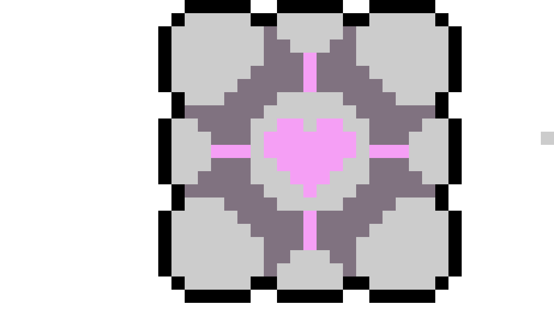 Pixilart - portal cube by Butler