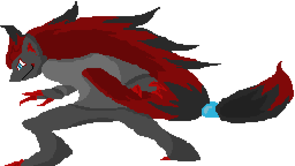 Pixilart - Zoroark in Grey Sweater by Kiran-Wolf