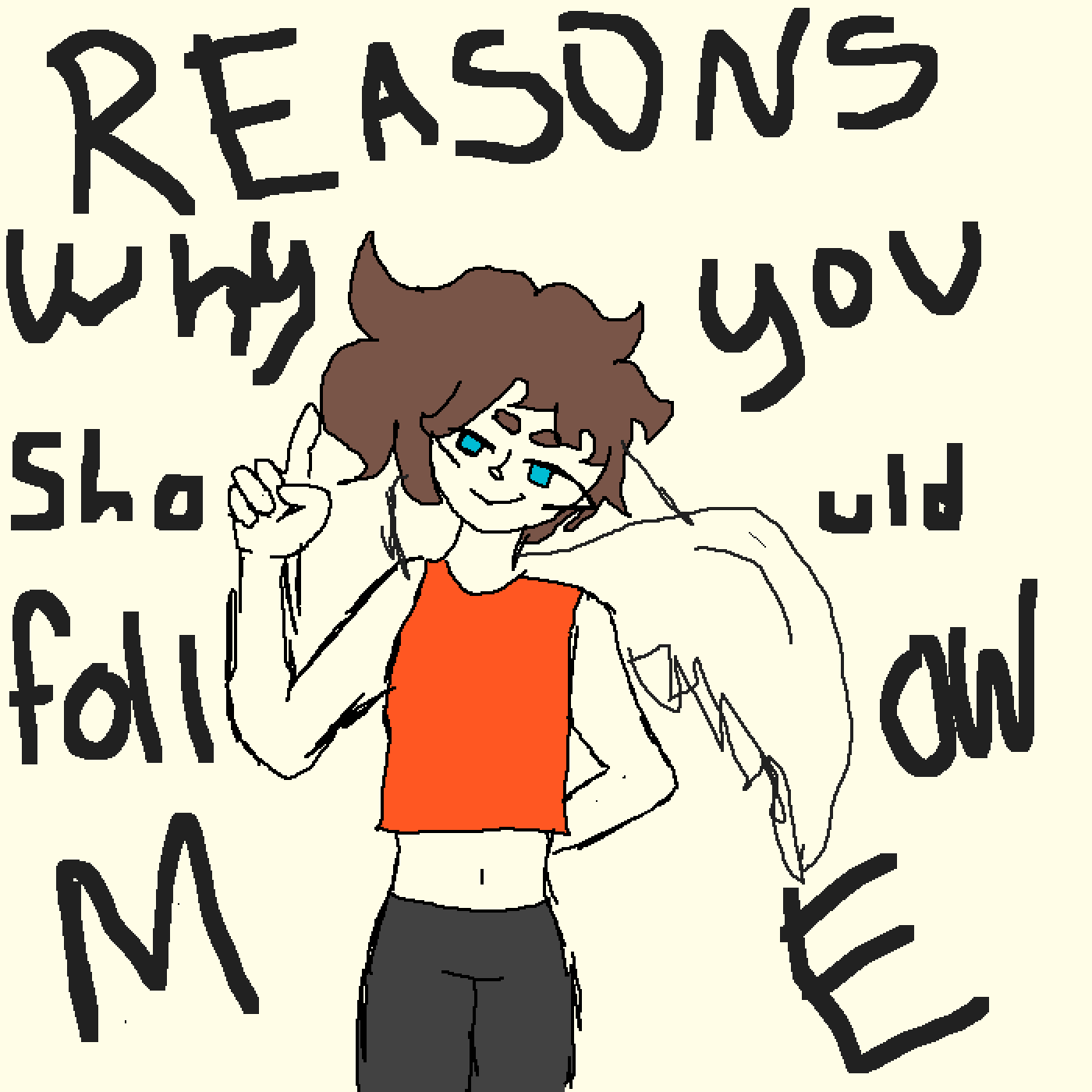 Pixilart - you should follow me (/j by eeriemallow