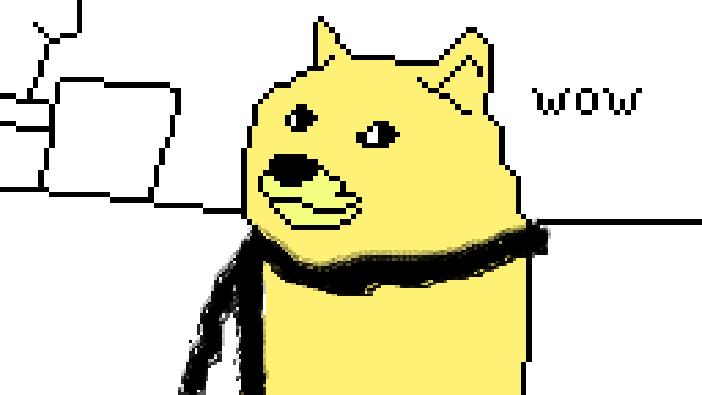 Editing DOGE - Free online pixel art drawing tool - Pixilart