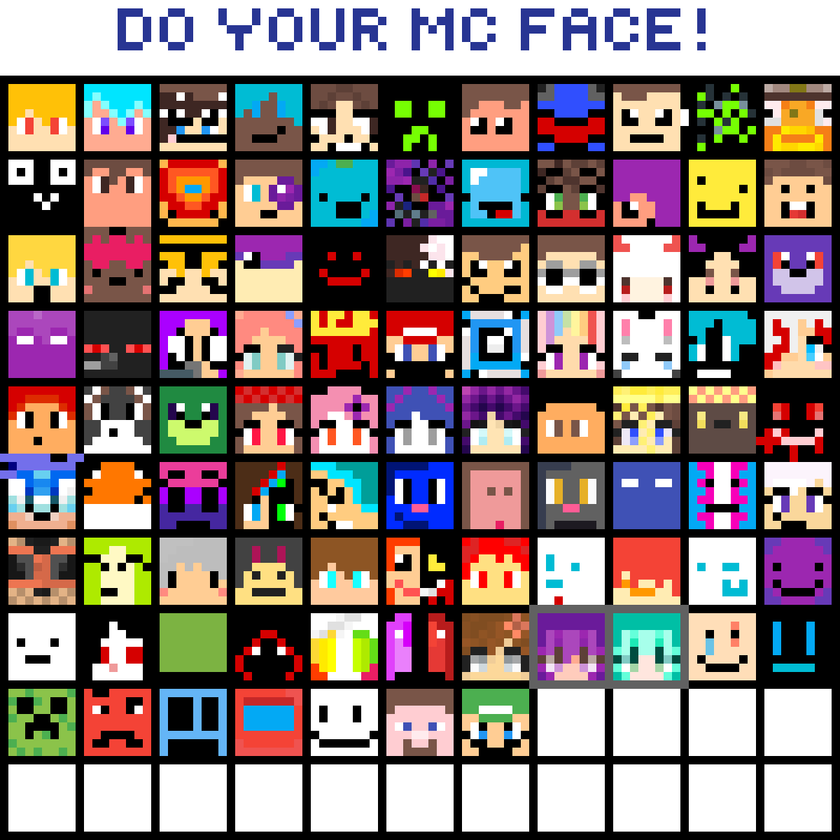 Pixilart - Make a MC face by HaydenTheFox