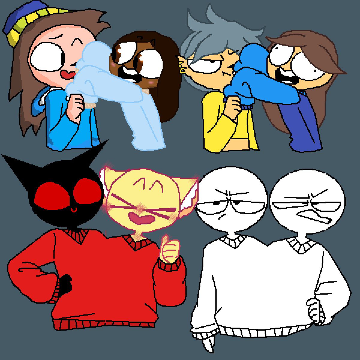 Pixilart - Cute collab by ArtsyGyal