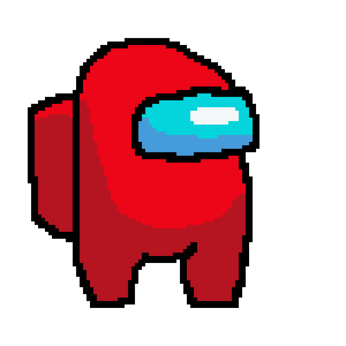 Pixilart - Among Us Character Red by FruitPixel