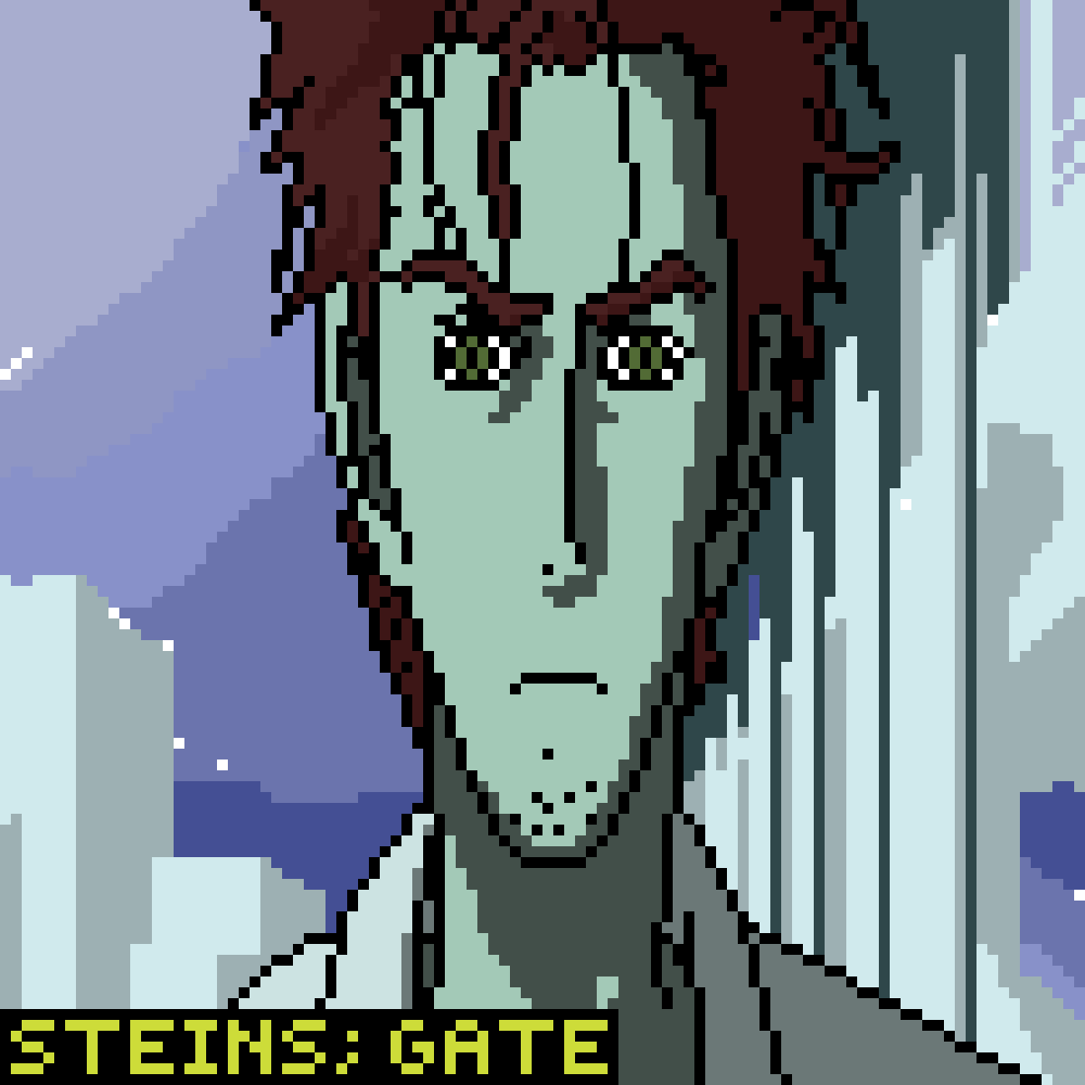 Editing Steins ; Gate - Free online pixel art drawing tool - Pixilart
