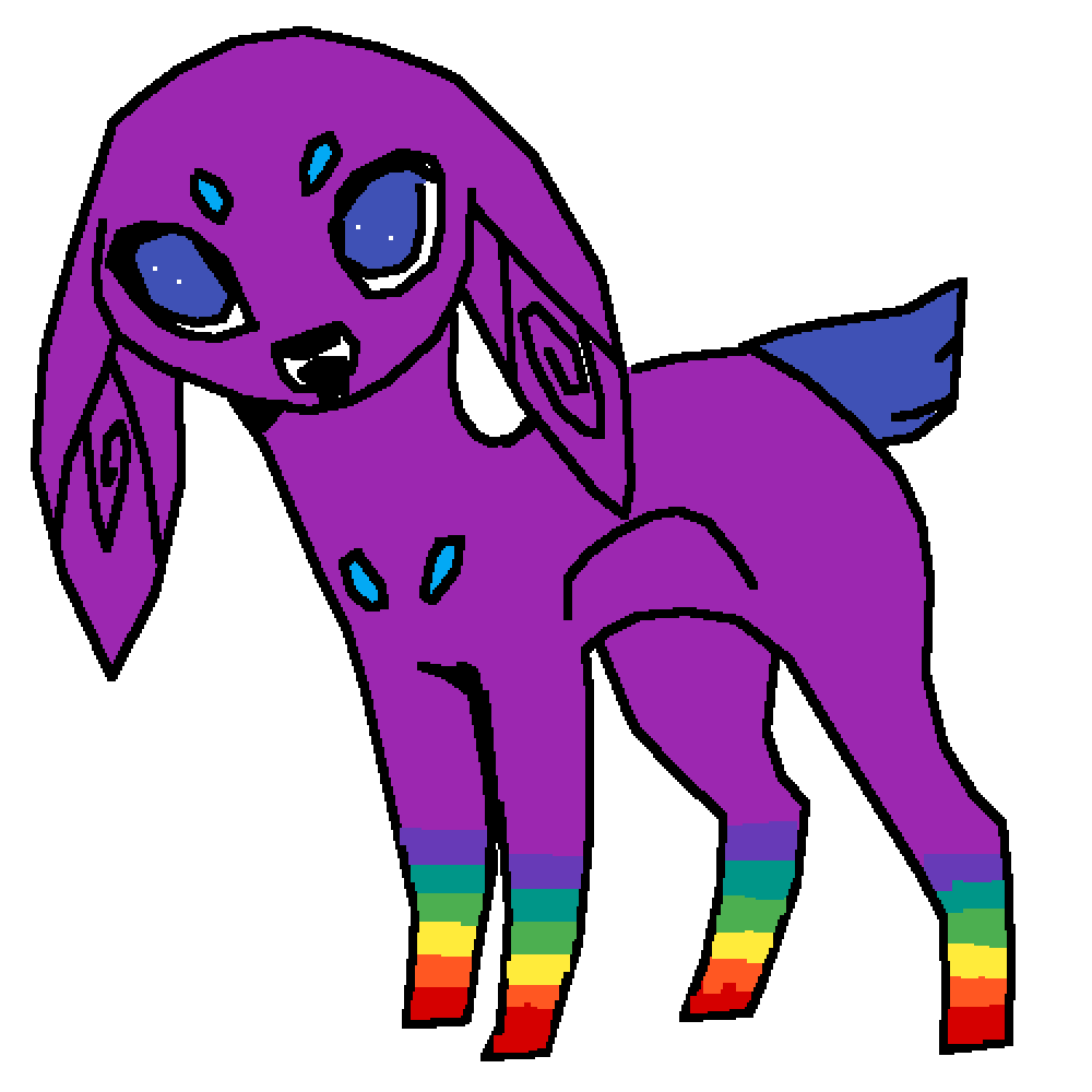 Pixilart - rainbow deer by dragonboss