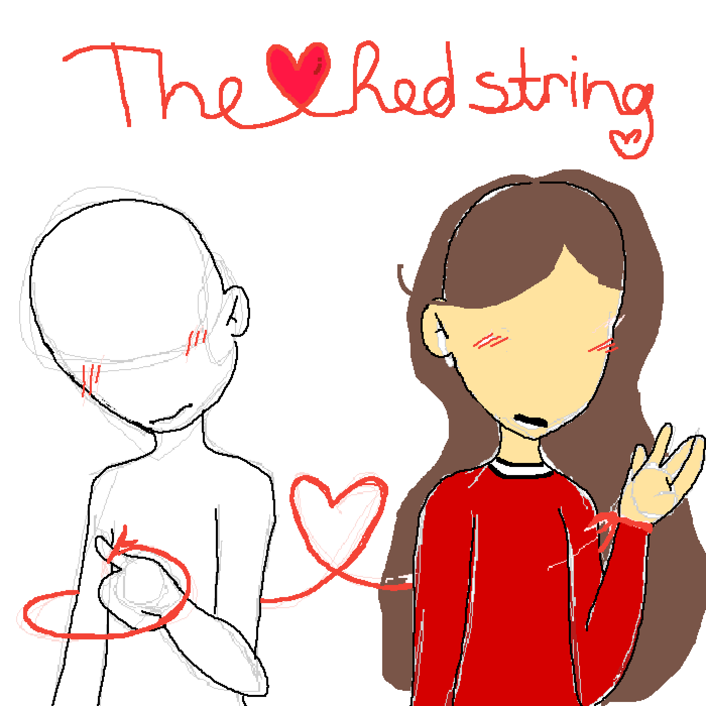 Editing The red string - Free online pixel art drawing tool - Pixilart