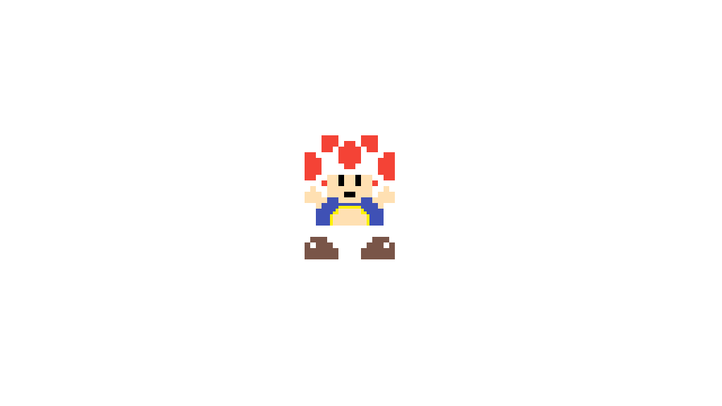 Pixilart - toad (smb 1985) by Rose-Montallies