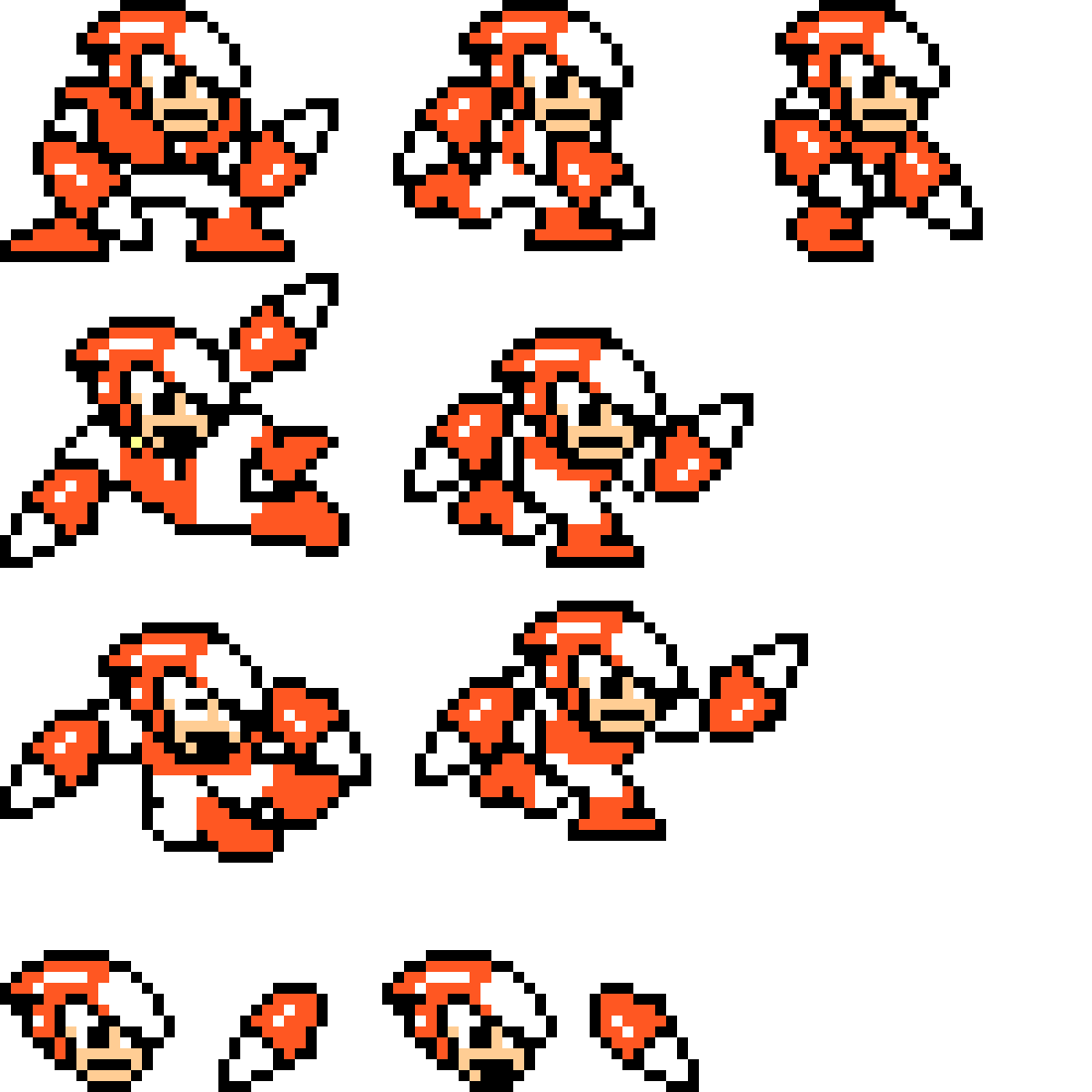 Editing CRASH MAN SPRITES - Free online pixel art drawing tool - Pixilart