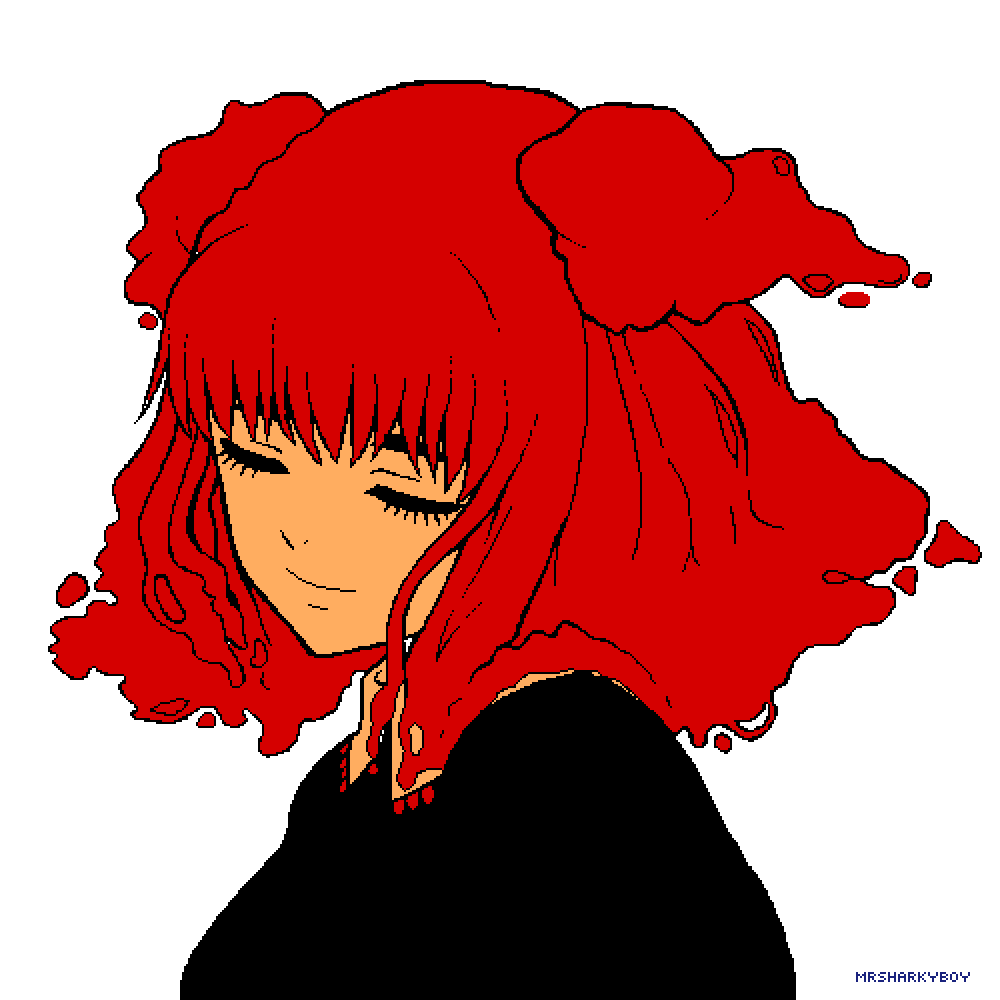Pixilart - red haired girl lol by MrSharkyBoi