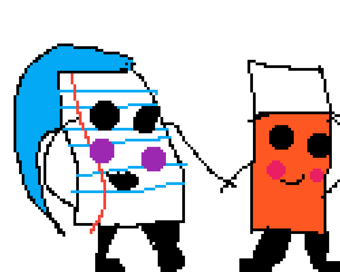 Pixilart - paper x oj by Cringe-Lord