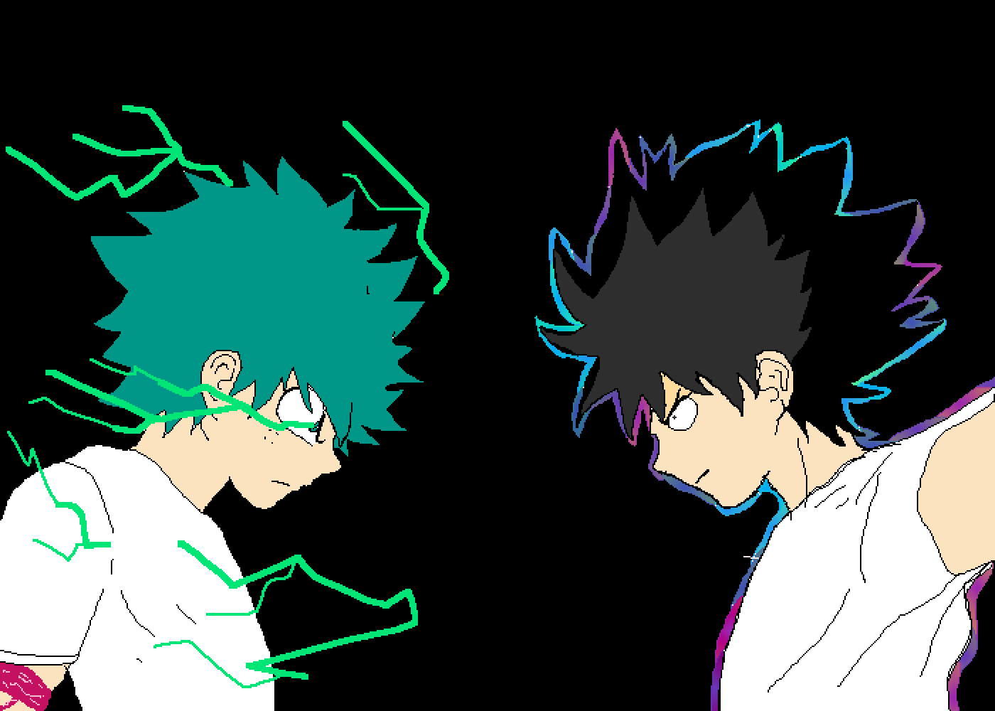Editing Izuku Midoriya VS Shigeo Kageyama - Free online pixel art ...