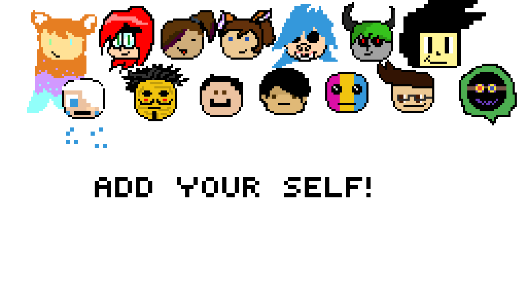 Editing Add Yourself - Free online pixel art drawing tool - Pixilart