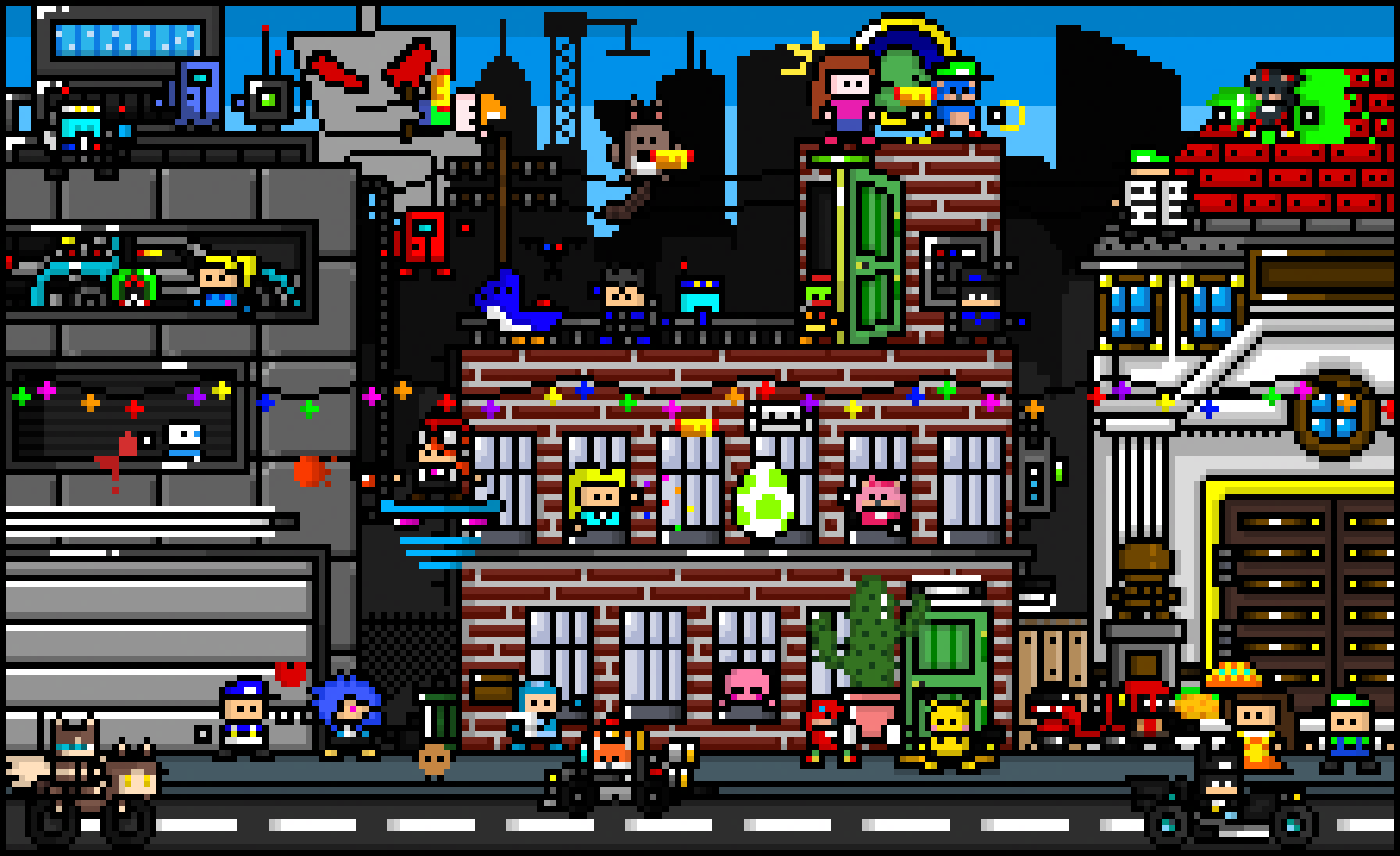 Pixilart - Mario City by SuperSonic29