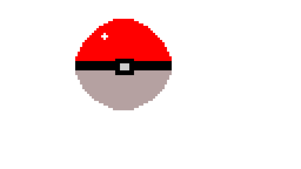 Editing Pokeball - Free online pixel art drawing tool - Pixilart