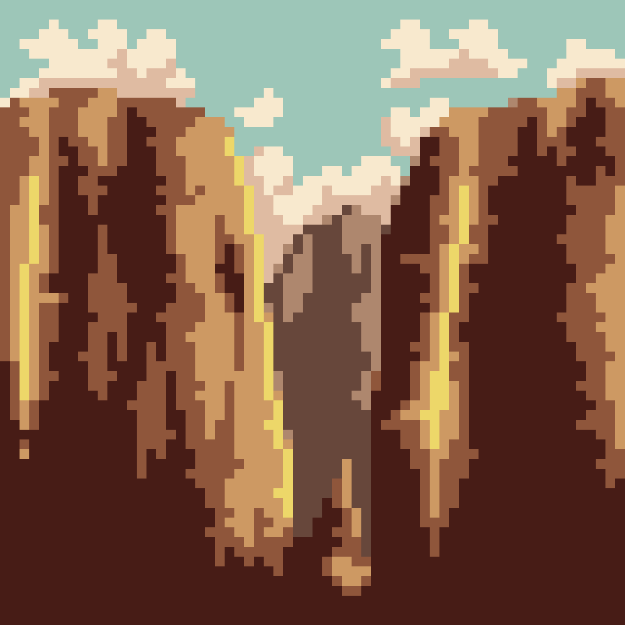 Pixilart - Canyon by thebeekeep
