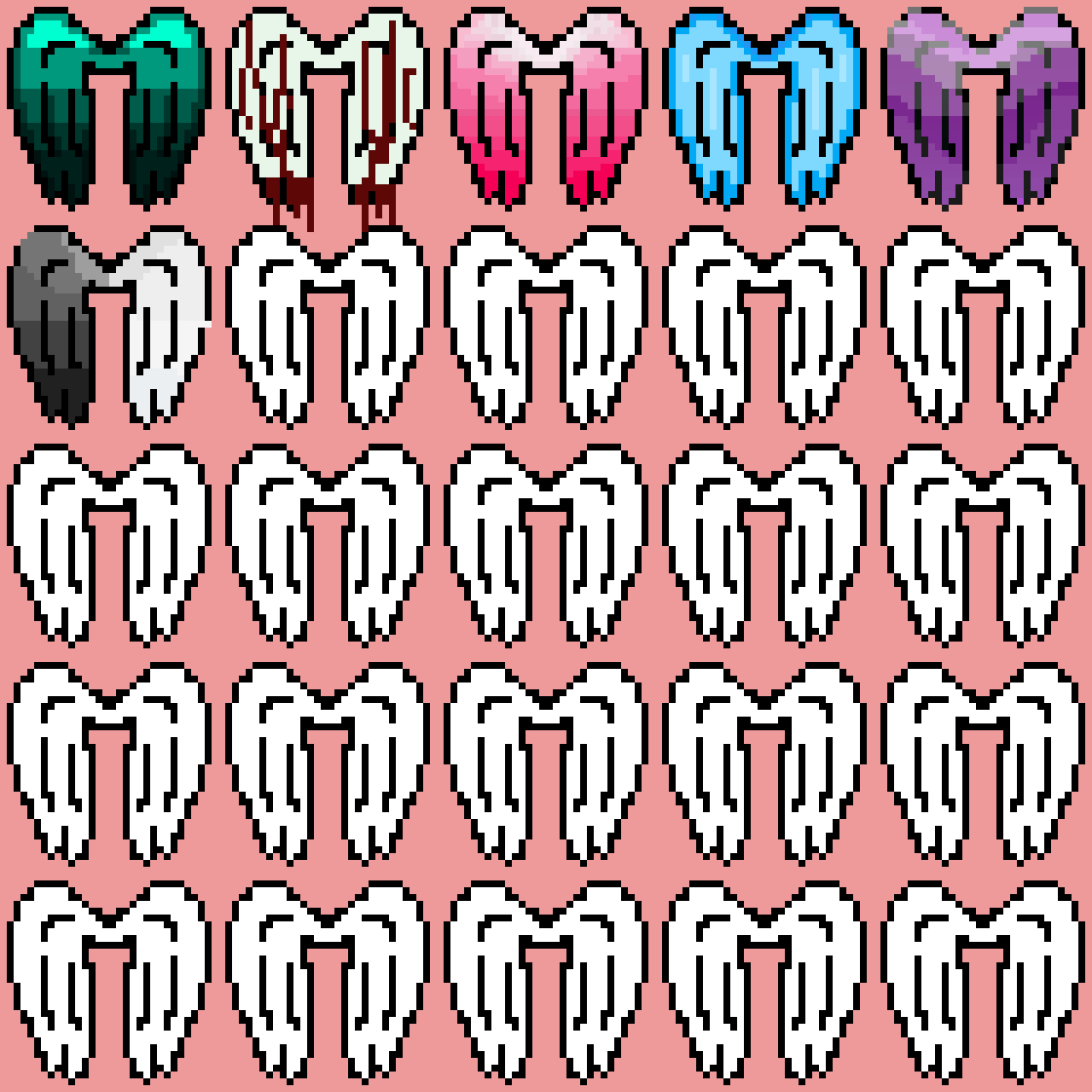 Editing Wings - Free online pixel art drawing tool - Pixilart