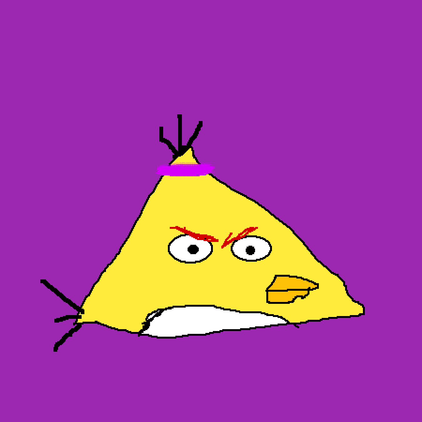 Pixilart - chuck angry birds by Sams-cool-home