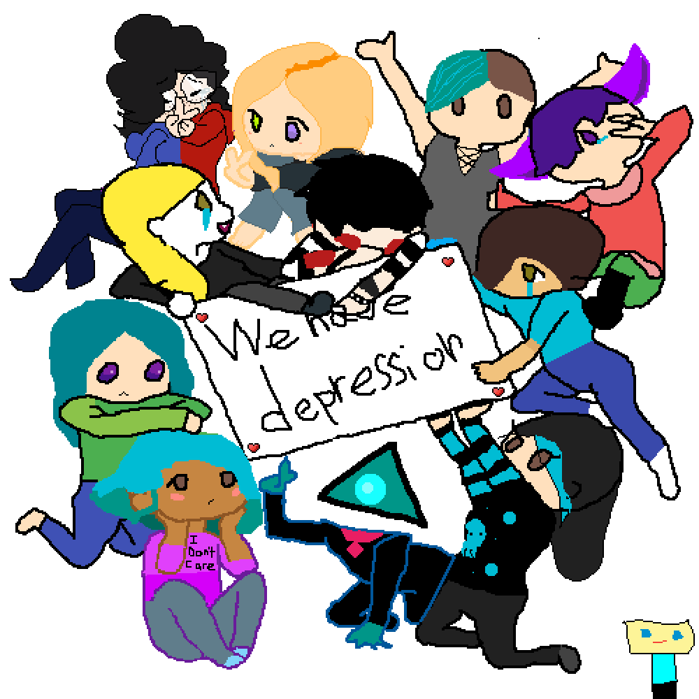 Editing We have depression - Free online pixel art drawing tool - Pixilart