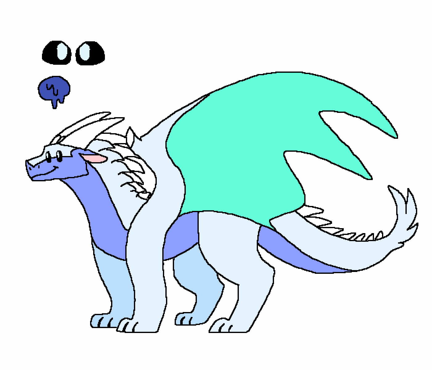 Pixilart - Periwinkle IceWing OC by firestar