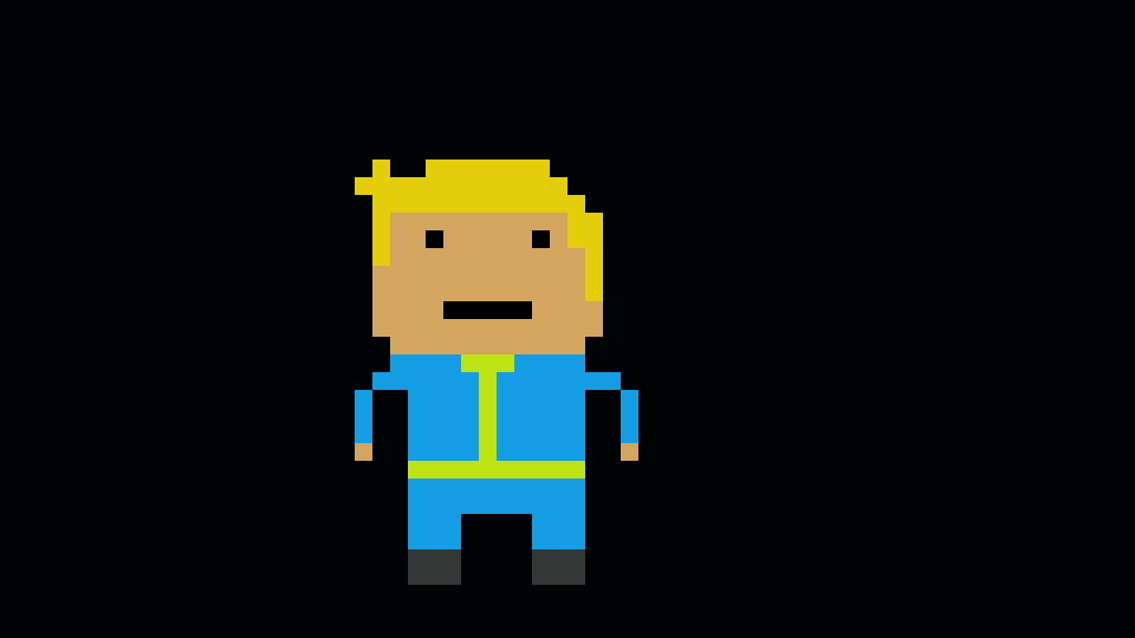 Editing Vault boy - Free online pixel art drawing tool - Pixilart