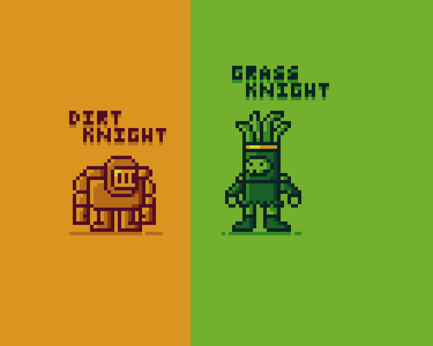 Pixilart - Dirt and grass knight by Sewerboy