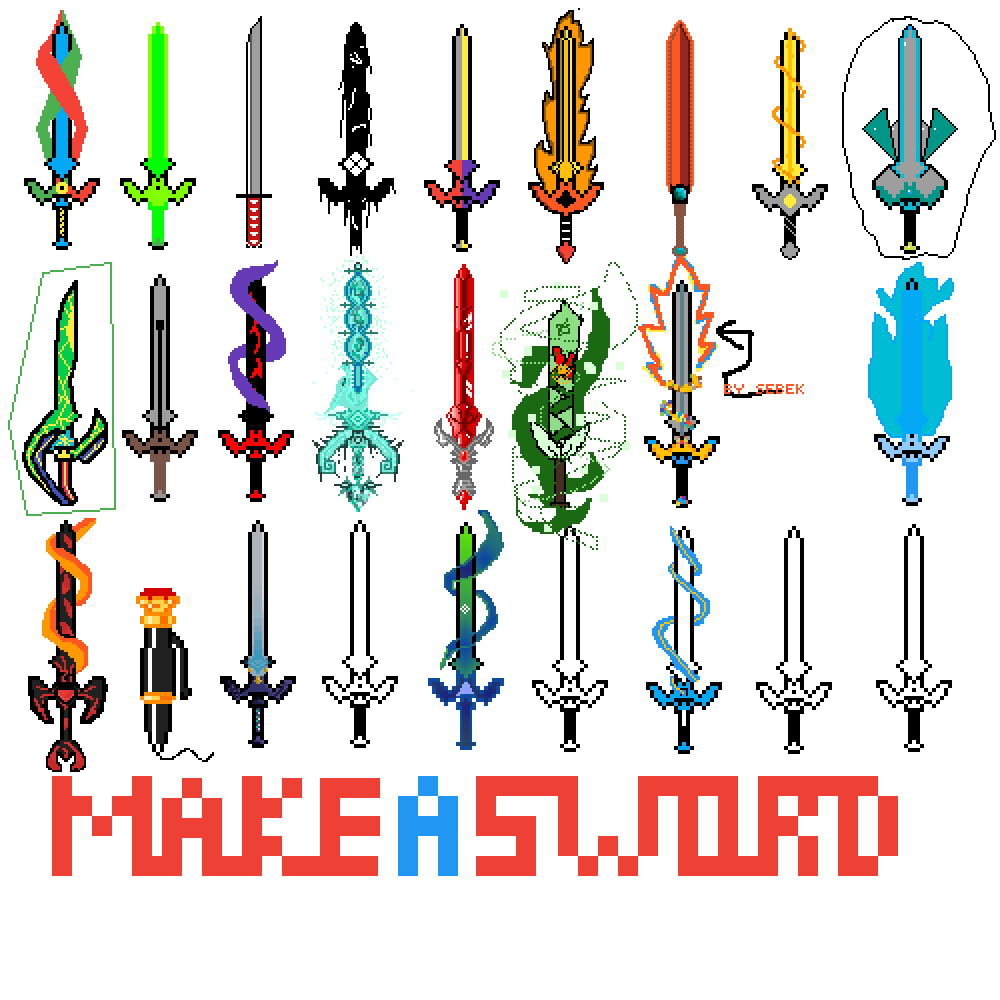 Editing Sans sword - Free online pixel art drawing tool - Pixilart