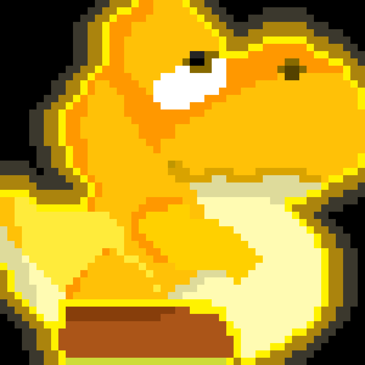 Pixilart - golden baby yoshi by ethaisa123