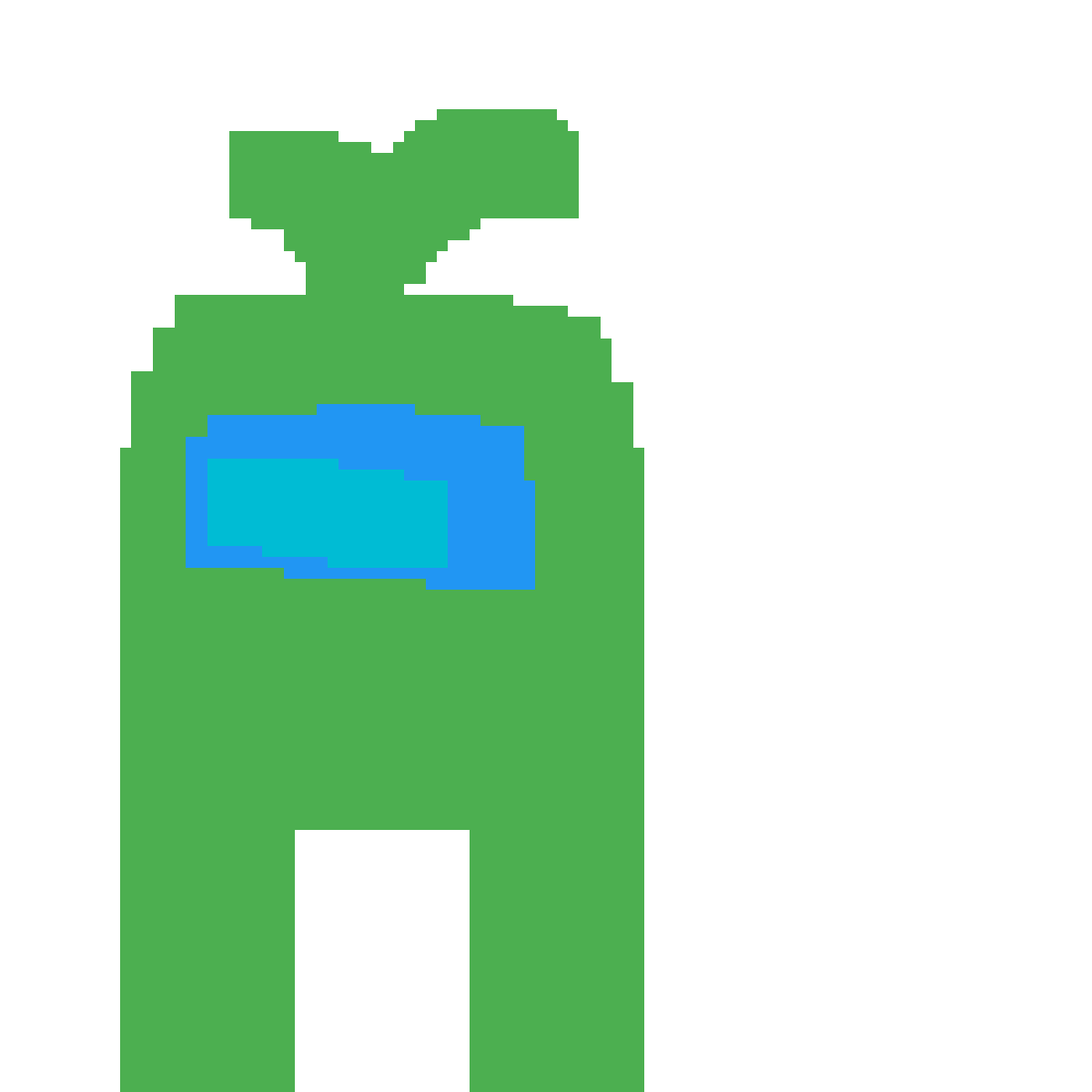 Editing among us green with leaf - Free online pixel art drawing tool ...